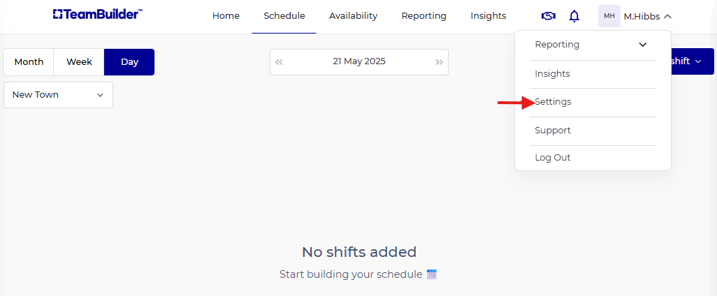 Logging into TeamBuilder – TeamBuilder